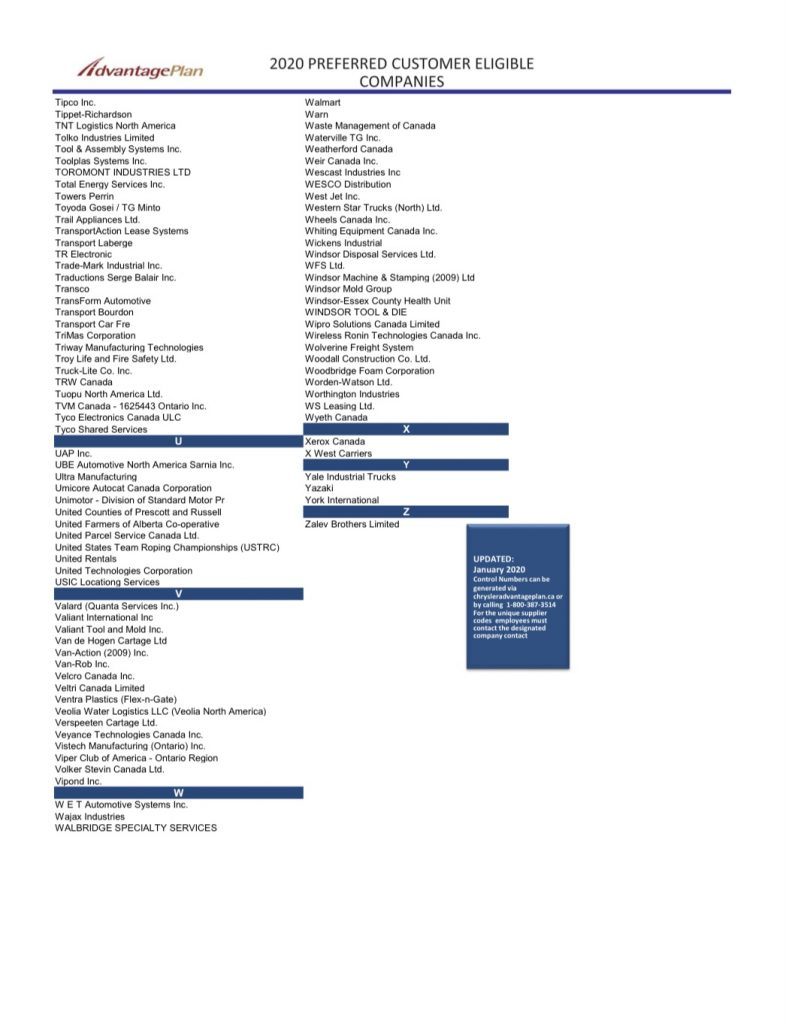 FCA Advantage Plan - Serpa Chrysler