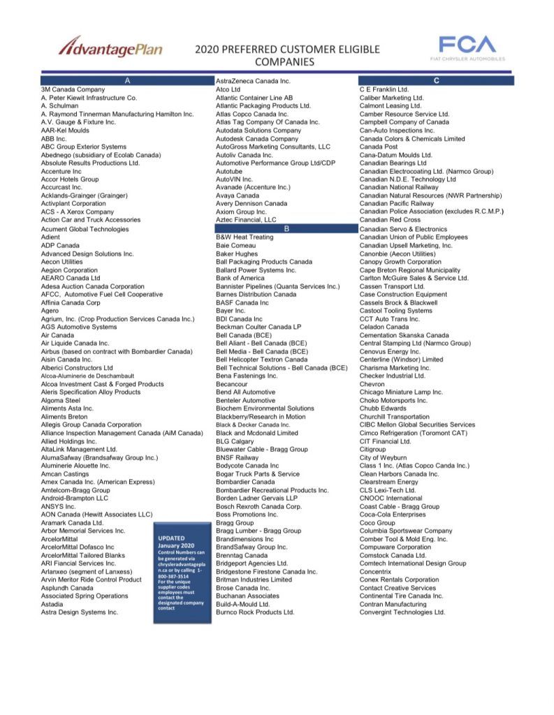 FCA Advantage Plan - Serpa Chrysler